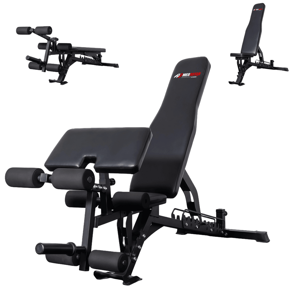 Multi-functional Adjustable Weight Bench with Leg Extension & Preacher Curl