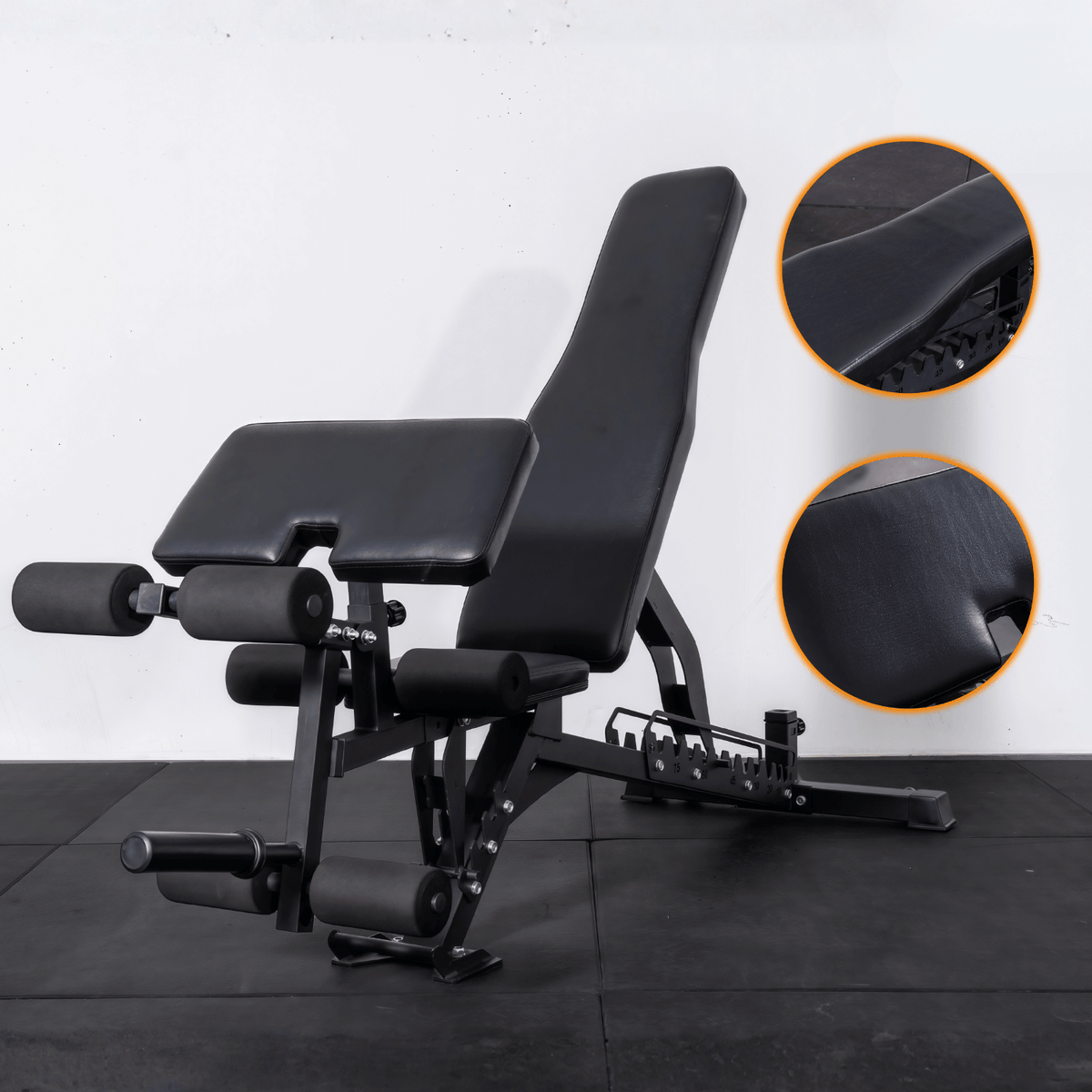 Multi-functional Adjustable Weight Bench with Leg Extension & Preacher Curl
